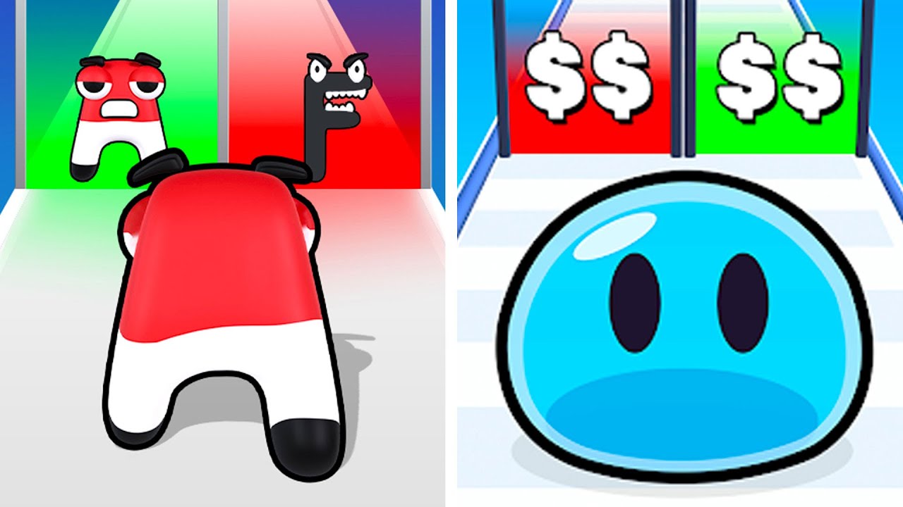 Alphabet Run Letter Go vs Slime Run Race |⭐ ️ ⭐| All Level Gameplay ...