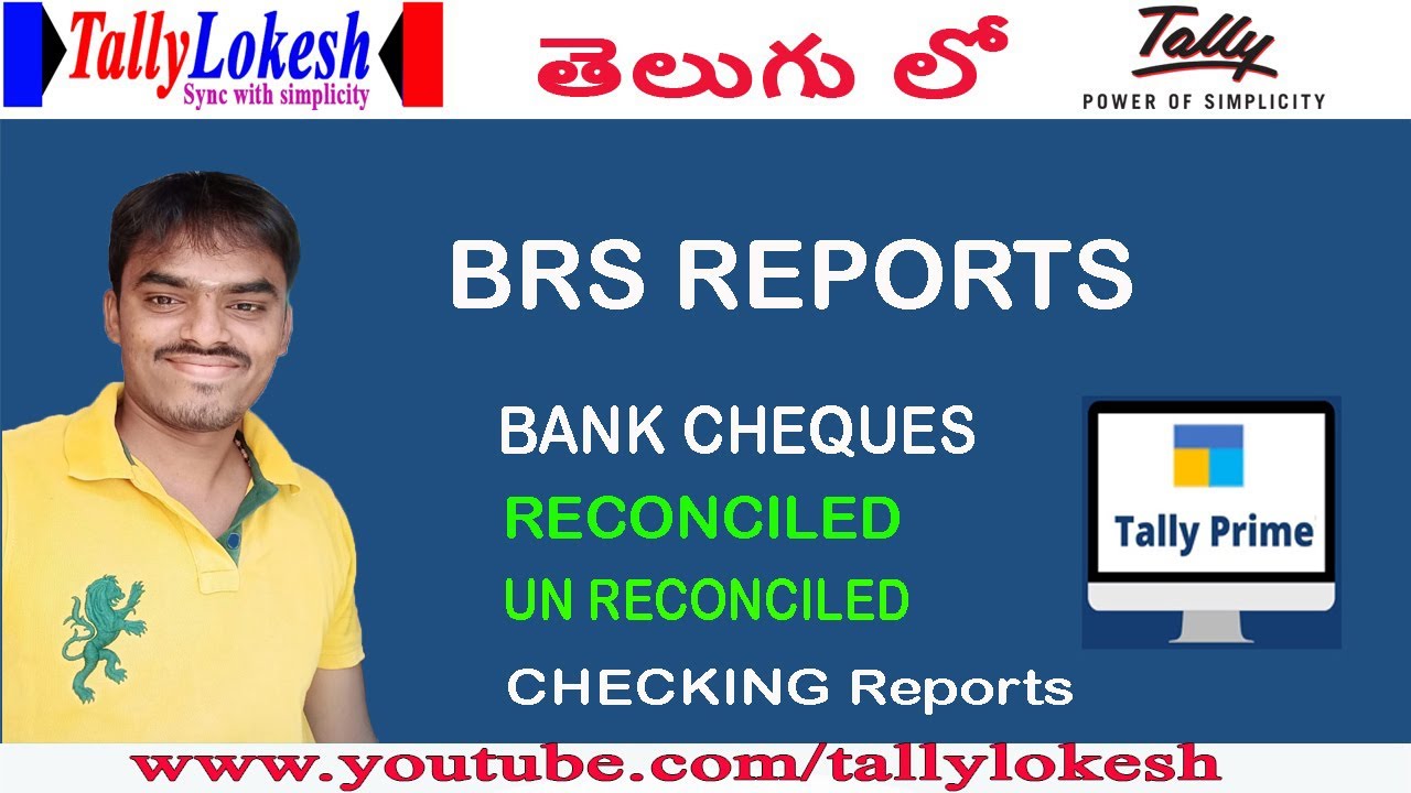 Tally Prime Bank Cheques Reconciled And UnReconciled In Tally To tally-prime-bank-cheques-reconciled-and-unreconciled-in-tally-to