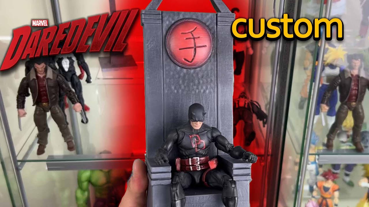 HOW TO MAKE DAREDEVIL THRONE (Marvel Legends) CUSTOM - YouTube