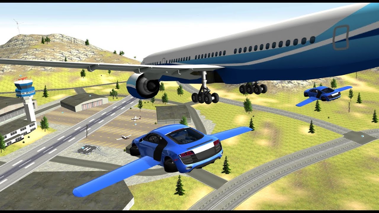 Flying Car City 3D (by Game Pickle) - Android Game Gameplay - YouTube