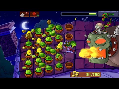 Backyard Roof Adventure 1 Level 1-10 | Plants vs Zombie #gamehouse # ...