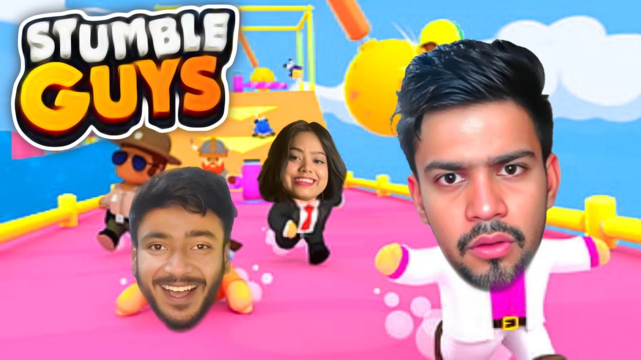 FIRST TIME PLAY STUMBLE GUYS WITH PRO PLAYER 🤯Stumble Guys ! - YouTube