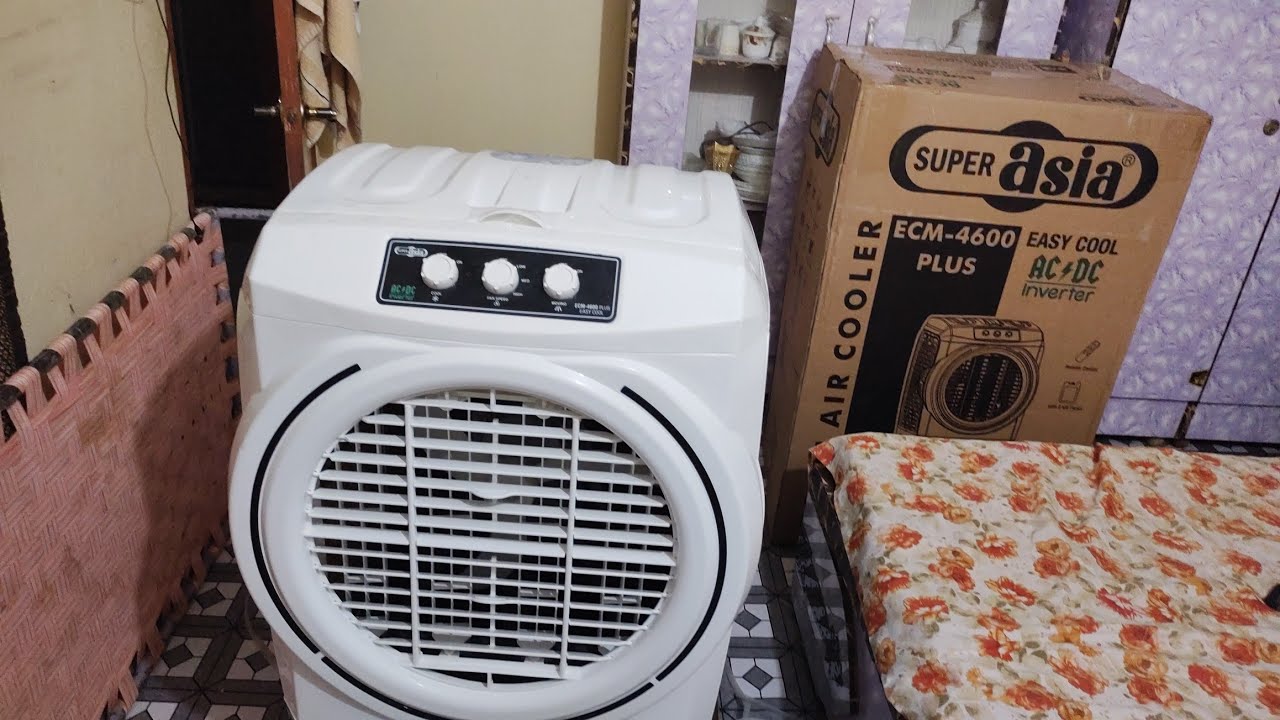 SUPER ASIA ECM 4600 PLUS AC/DC INVERTER EASY COOL with REMOTE - YouTube