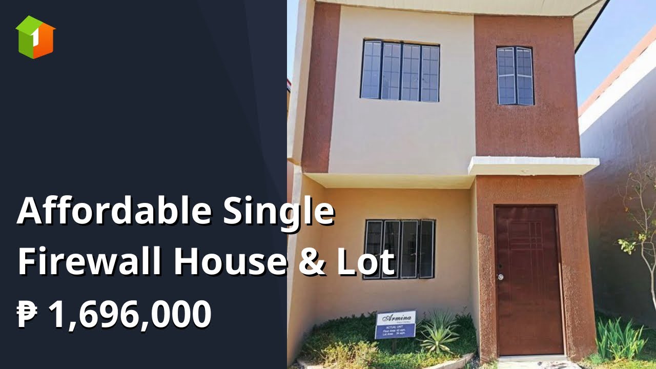 Affordable Single Firewall House & Lot - YouTube