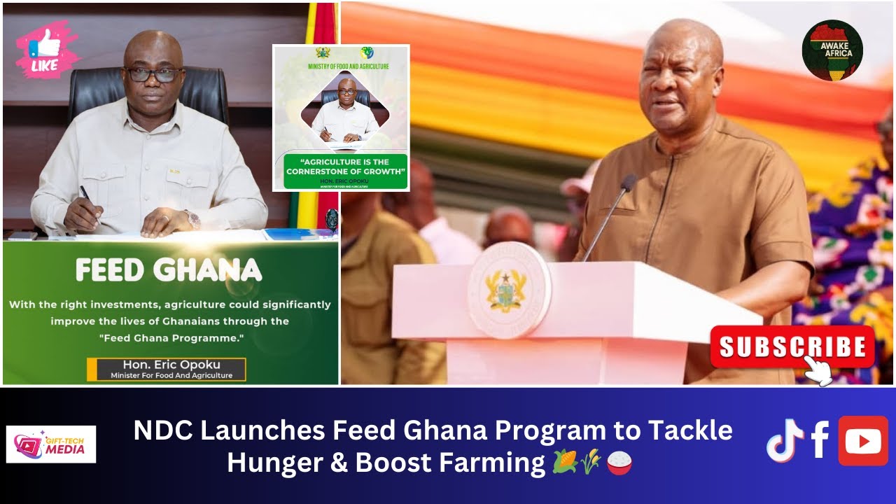 NDC Launches Feed Ghana Program to Tackle Hunger & Boost Farming 🌽🌾🍚 ...