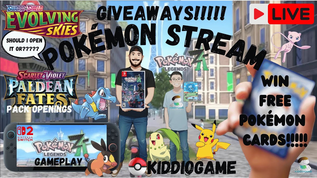 Pokémon LIVE Stream - Legends Z-A on Nintendo Switch 2 & Pokémon Card ...