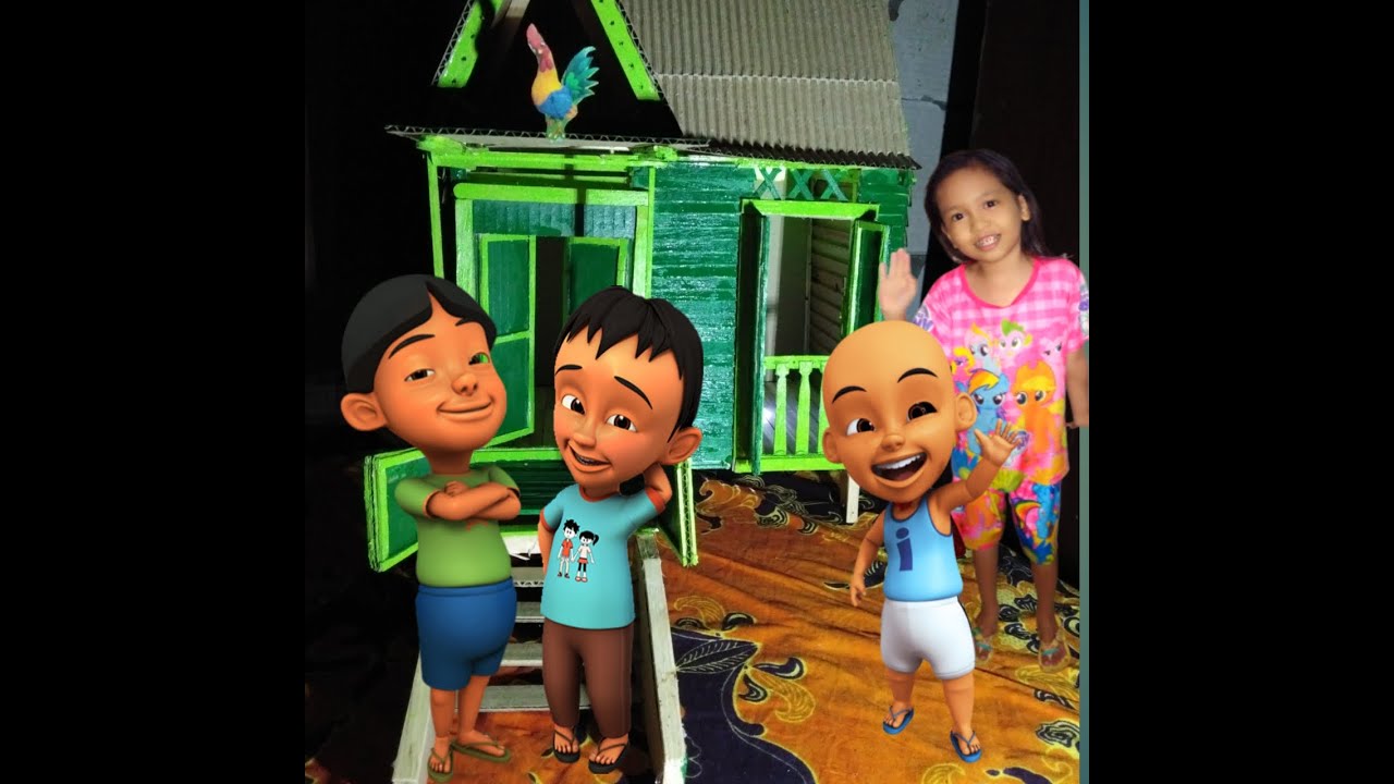 MEMBUAT MINIATUR RUMAH UPIN DAN IPIN (EDISI TUGAS SEKOLAH) - YouTube