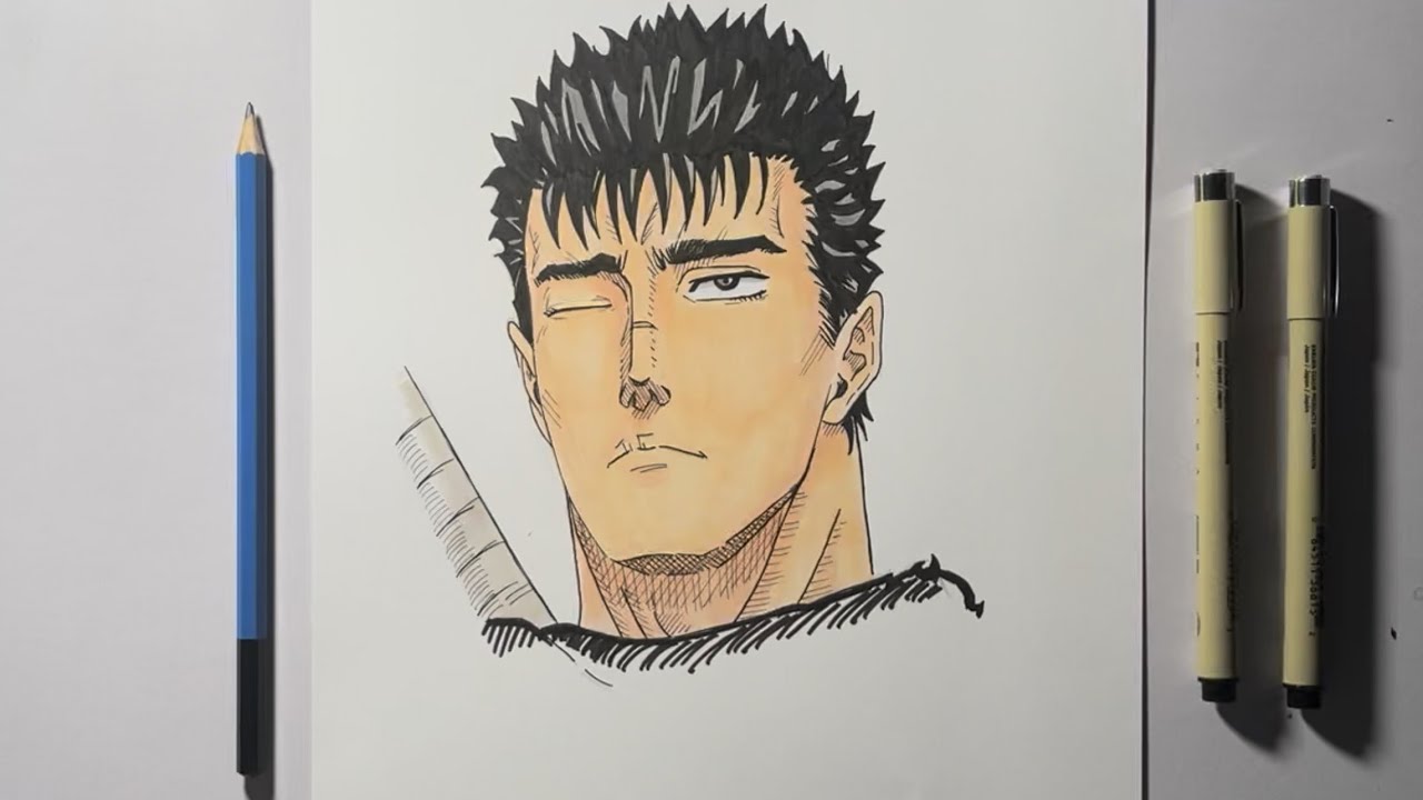 How to Draw Guts from Berserk - YouTube