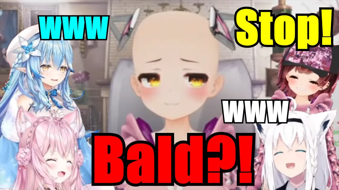 Fubuki, Lamy, Koyori's reaction to Bald Roboco【Hololive | Eng Sub ...