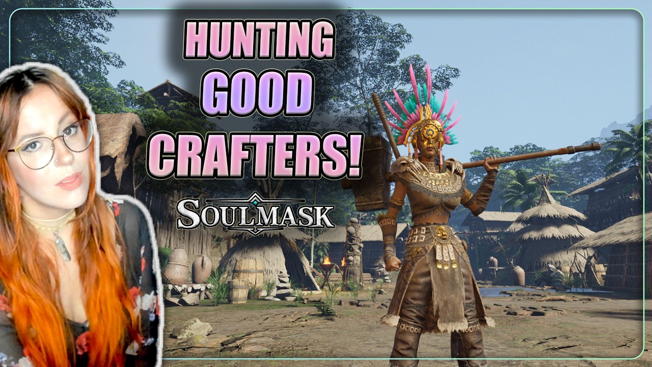 Getting EASY CRAFTERS - Flint Tribe Jungle Barracks - SOULMASK - YouTube