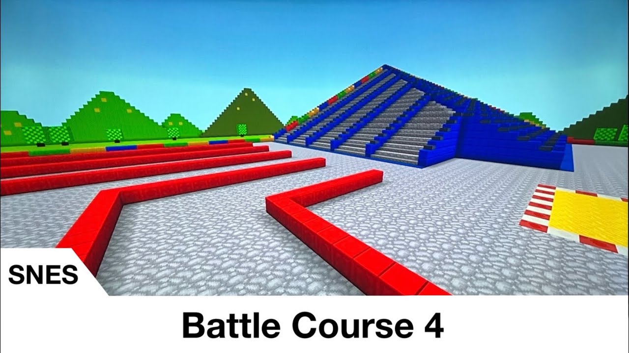 SNES Battle Course 4 🎈 (Super Mario Kart in Minecraft) - YouTube