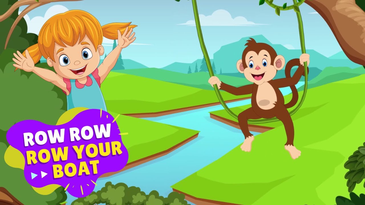 🚣‍♀️ Row Row Row Your Boat 🕷️ itsy bitsy spider 🐒 Johny & Five Little ...