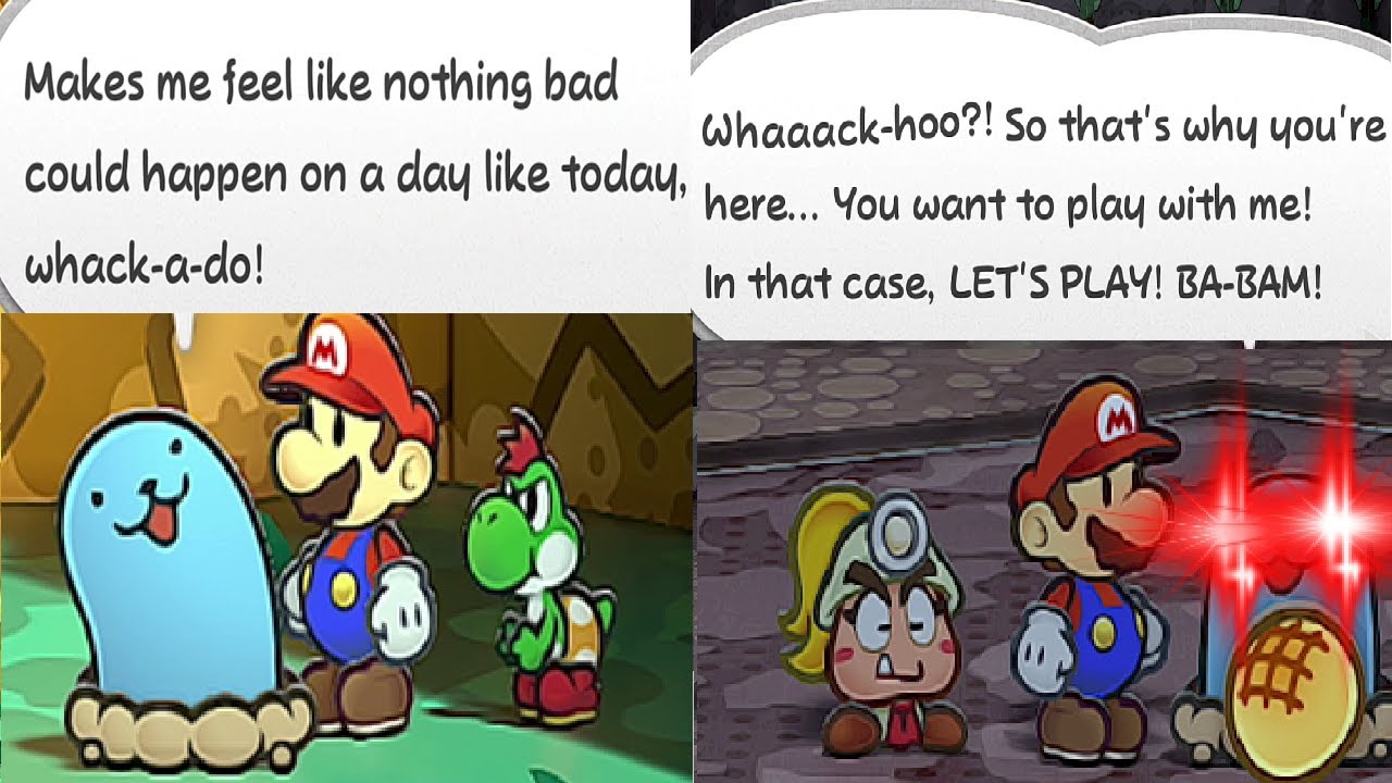 Paper Mario The Thousand-Year Door Remake - All Whacka Dialogues - YouTube
