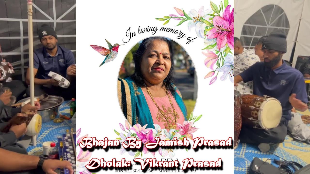 Fiji Bhajan By Jamish Prasad(15th Day Marni Bhajan in the memory of Mrs Sarla Devi Ji)(Hansa ...