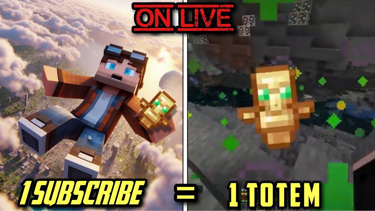 Clutch Saves & Totem Pop WINS! Hardcore Minecraft (1 Sub = 1 Entry to ...