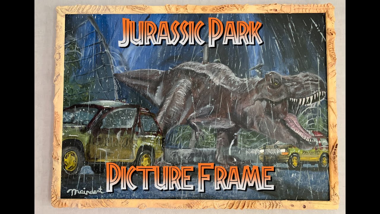 Jurassic Park Picture Frame - Time Lapse - YouTube