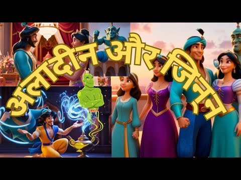 अलादीन और जिन्न की कहानी !! 🧞 #jini #genie #kahani #disney #magic - YouTube