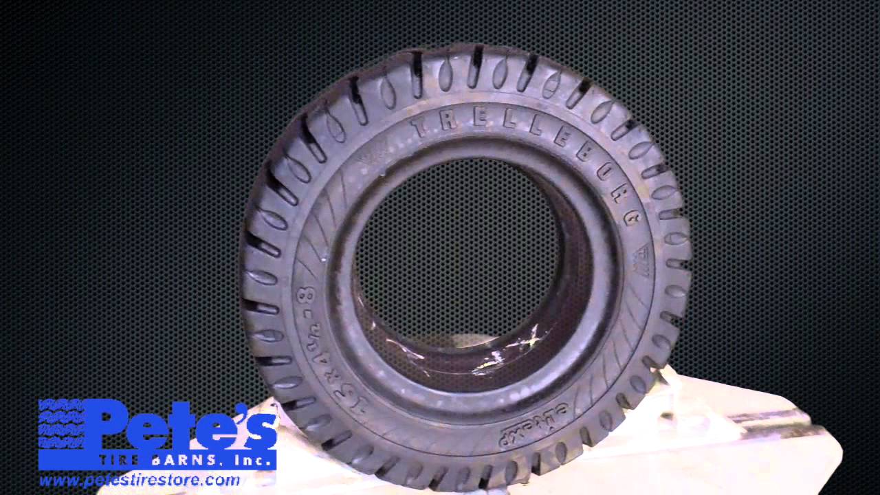 Trelleborg Elite XP Solid Forklift Tire 15x4.5-8 (3.0) (LOC) - YouTube