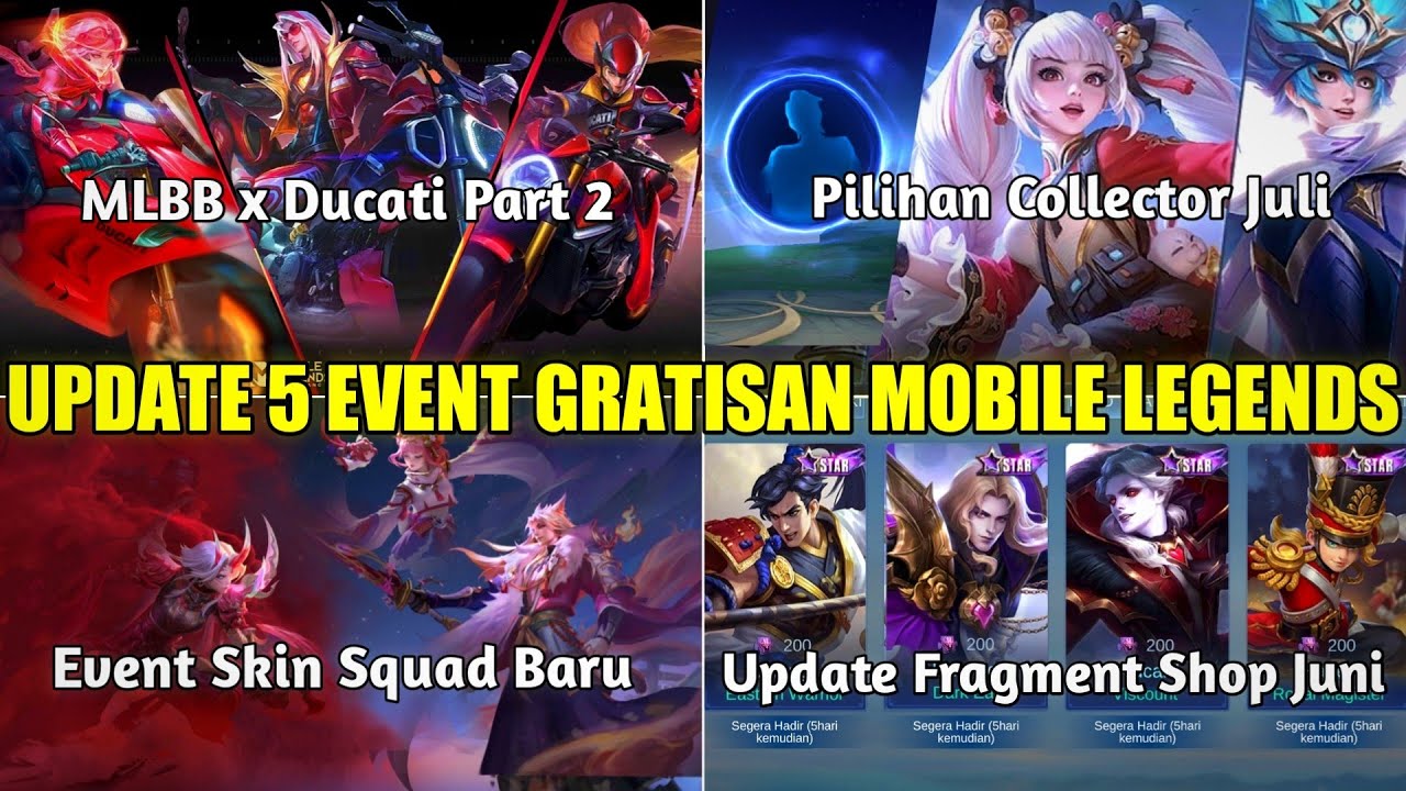 UPDATE EVENT MLBB X DUCATI, NEW SQUAD SKIN, COLLECTOR JULI, DAN UPDATE ...