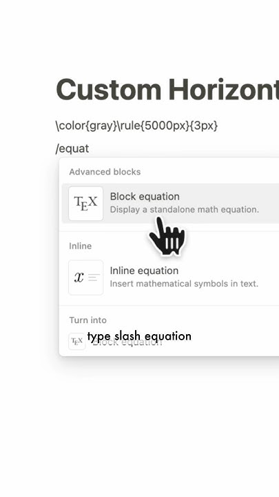 Custom Horizontal Dividers with Notion #notion #notionapp #notiontips - YouTube