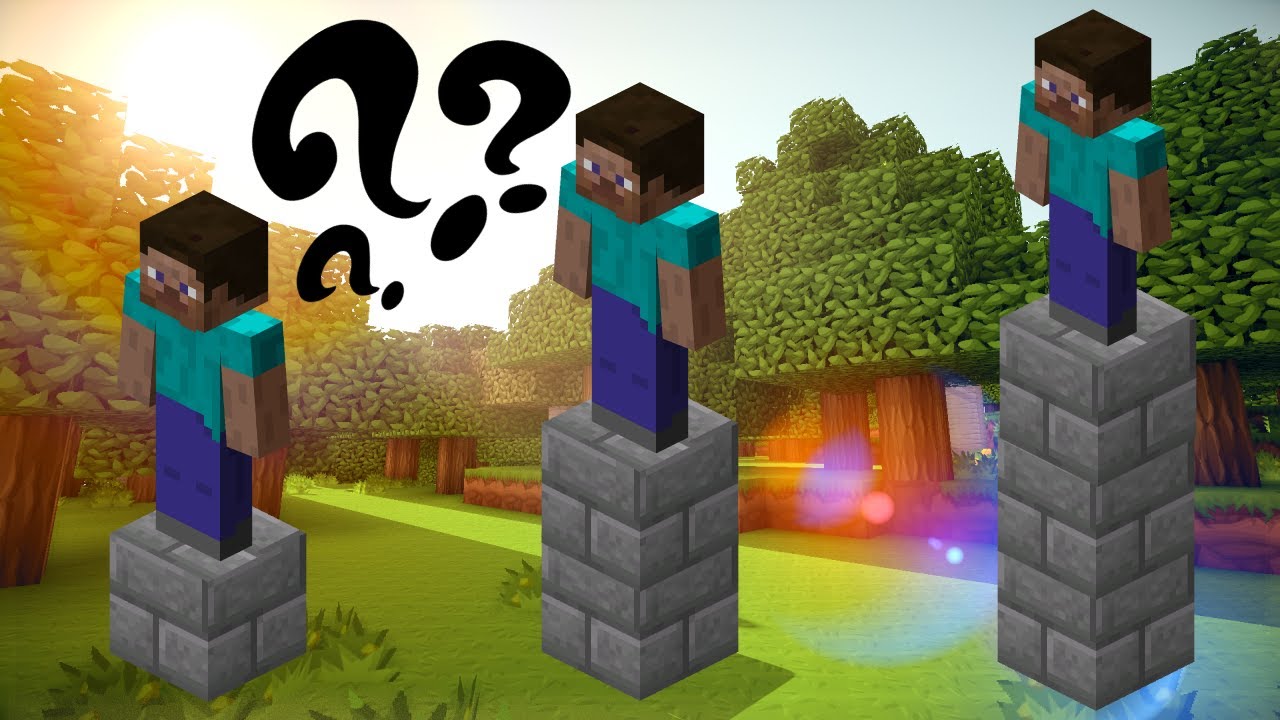 How many blocks until I fall to my death?!? | Minecraft - YouTube