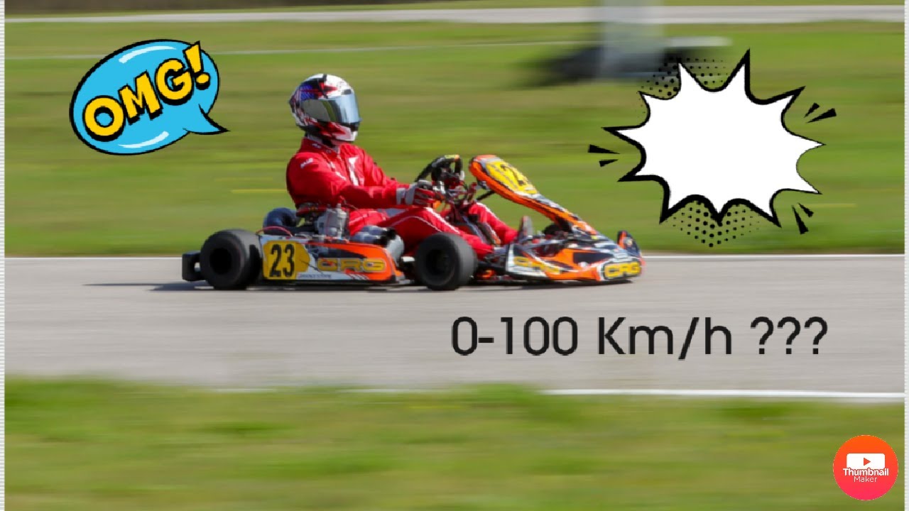 ACCELERATION GO KART KZ 125, LAUNCH CONTROL 0-100 KM/H - YouTube