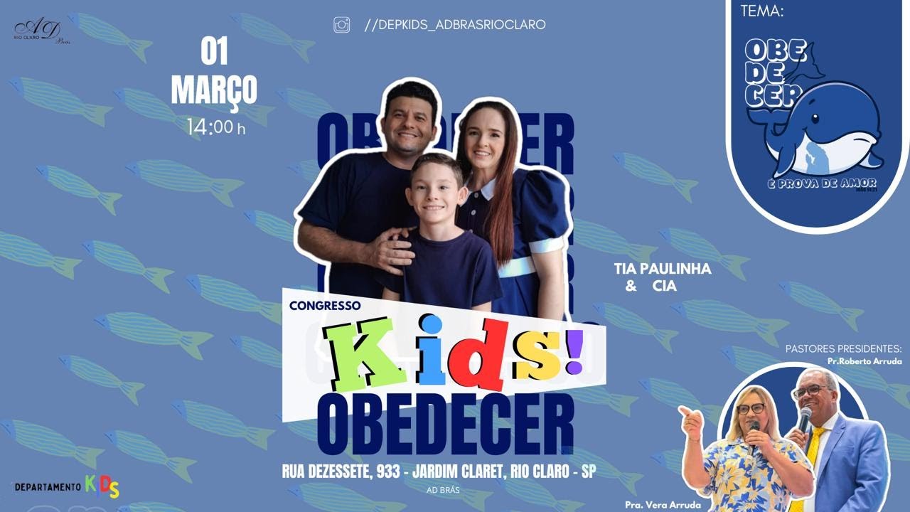 CONGRESSO KIDS - OBEDECER | AO VIVO - YouTube