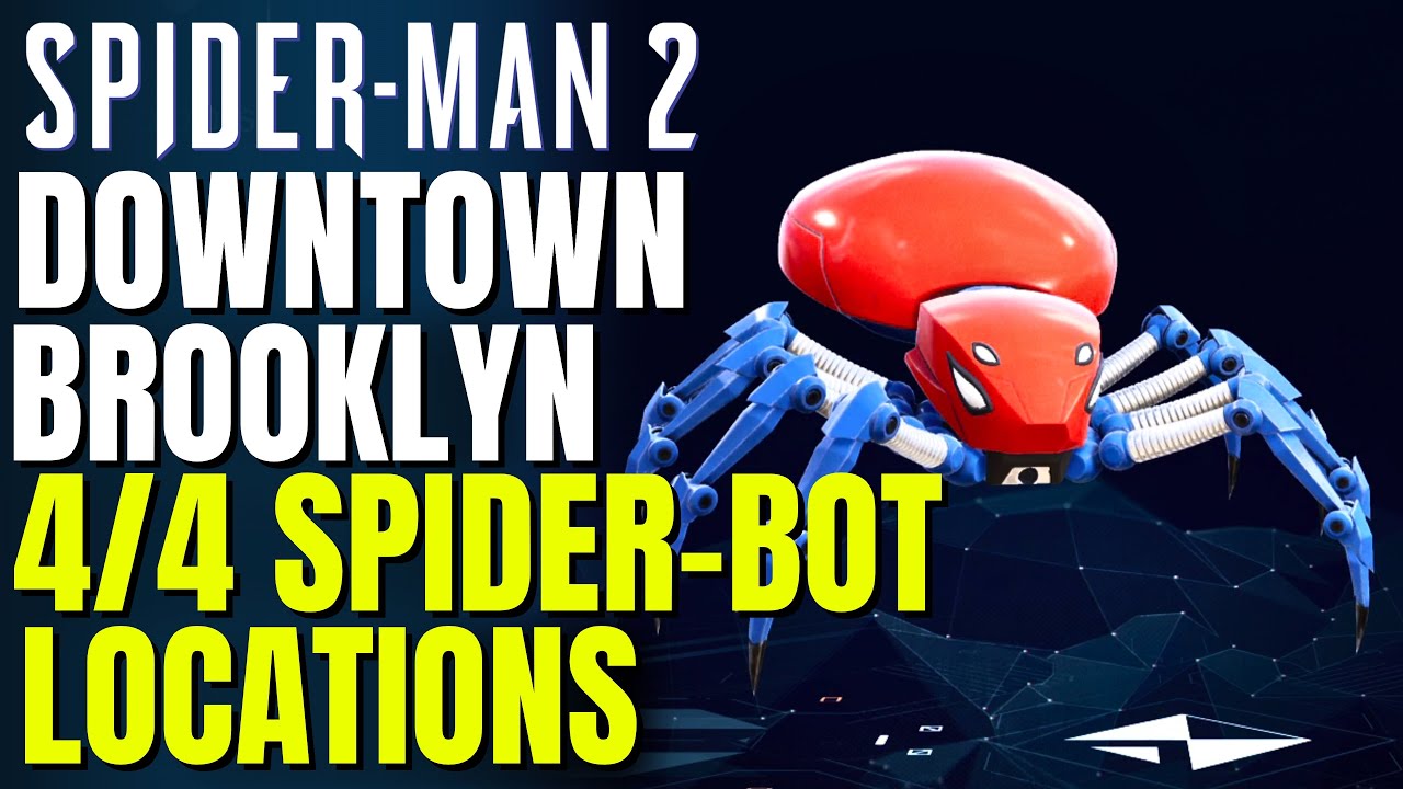 Downtown Brooklyn: All 4 Spider-Bots Location | Marvel's Spider Man 2 - YouTube