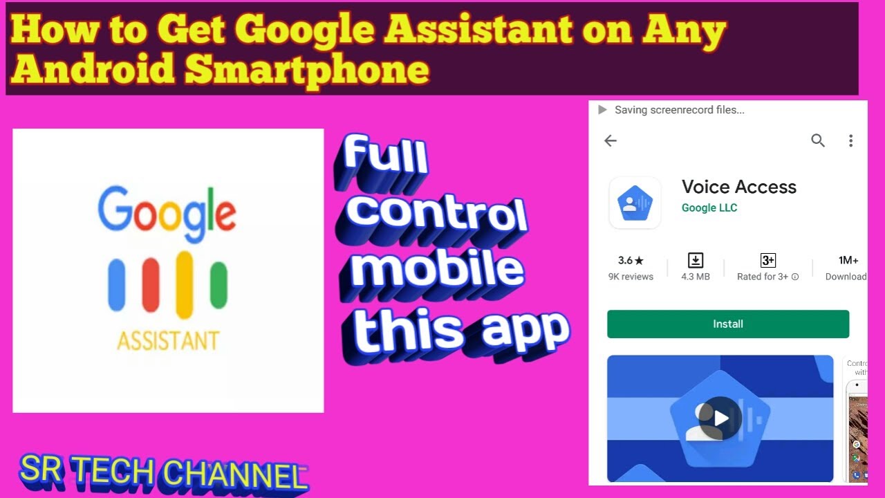 how to any android modile full voice control in google assistant | SR ...