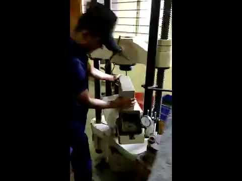 COMPRESSION TEST ON CONCRETE BLOCK - YouTube