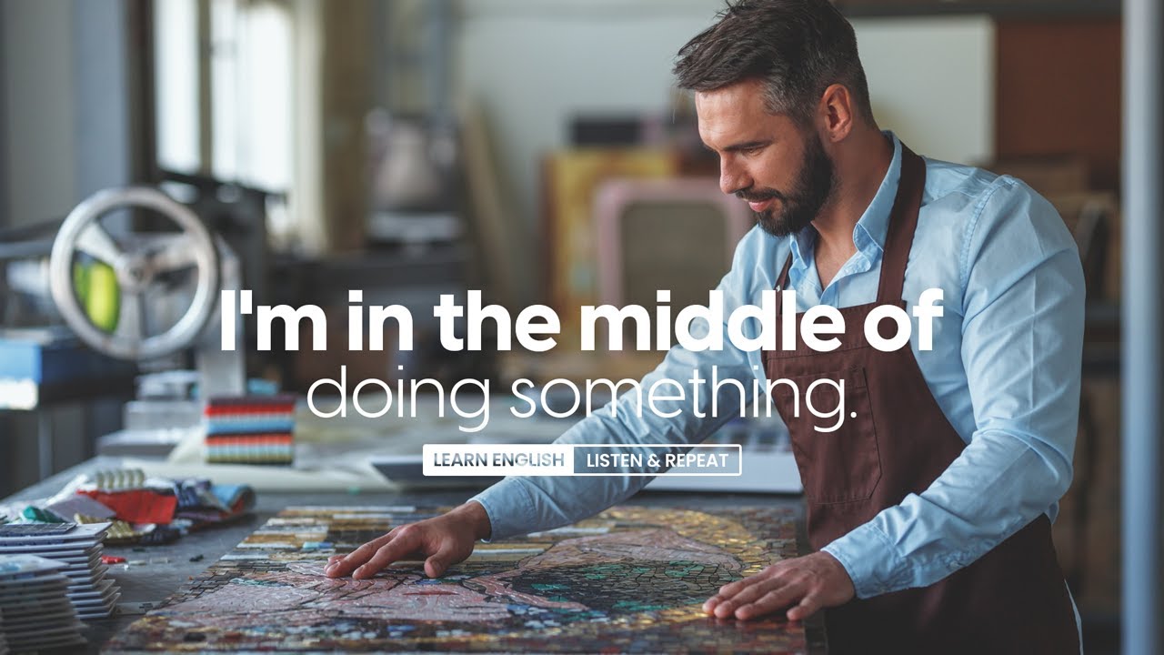 I'm in the middle of | 5 minutes Super Easy and Short Daily English ...