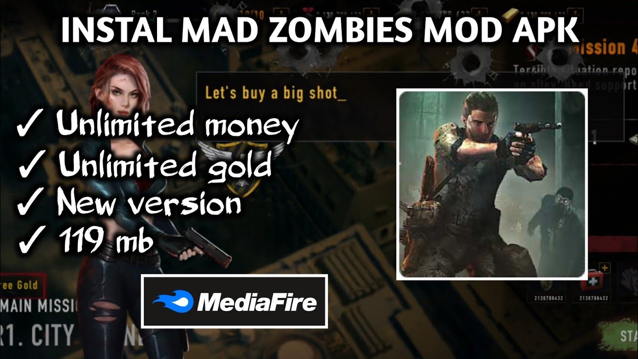 INSTAL MAD ZOMBIES MOD APK TERBARU VERSI 5.34.2 | UNLIMITED MONEY AND ...