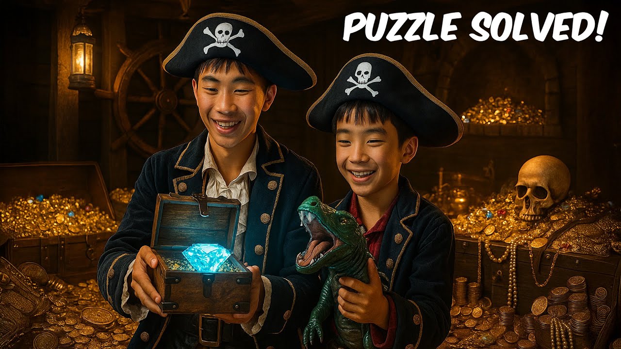We Hunted for Pirate Treasure in an Epic Escape Room! 🏴‍☠️💎 - YouTube