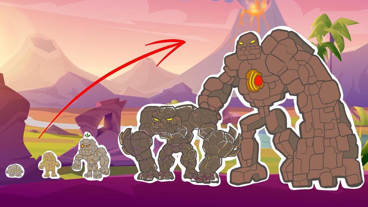 Drawing Golem Growing Up Evolution 👉@EasyLittleDrawings - YouTube