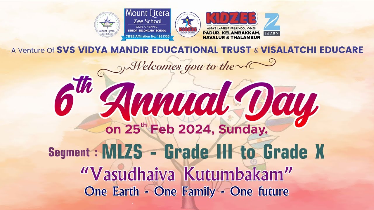 6th Annual Day | MLZS - Grade III to Grade X - SVS Vidya Mandir ...