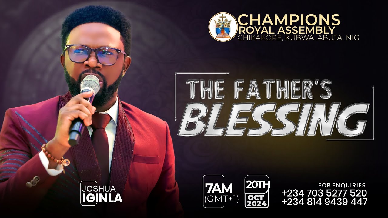FATHER'S BLESSING LIVE SERVICE WITH JOSHUA IGINLA - YouTube