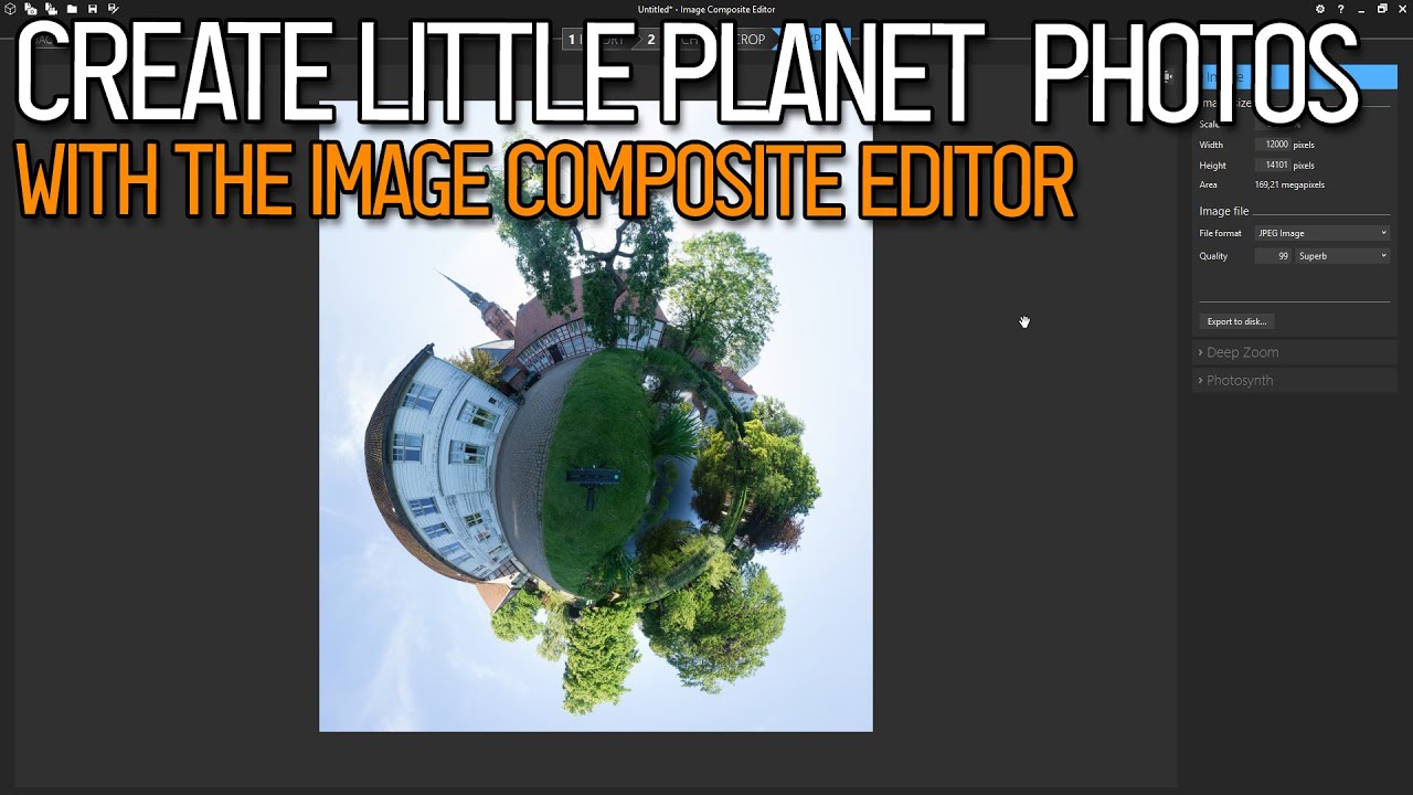 How to create Little Planet Photos with the Image Composite Editor ...