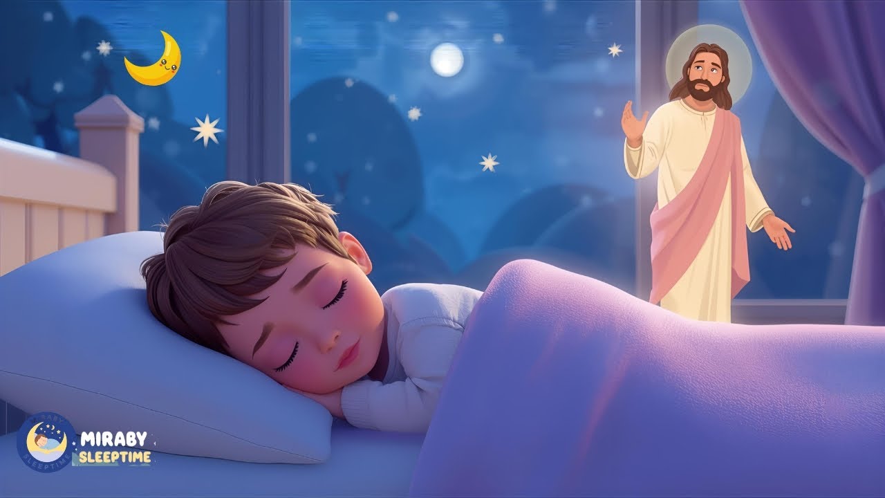 Jesus Watching Over | Peaceful Christian Lullaby Song for Children ...