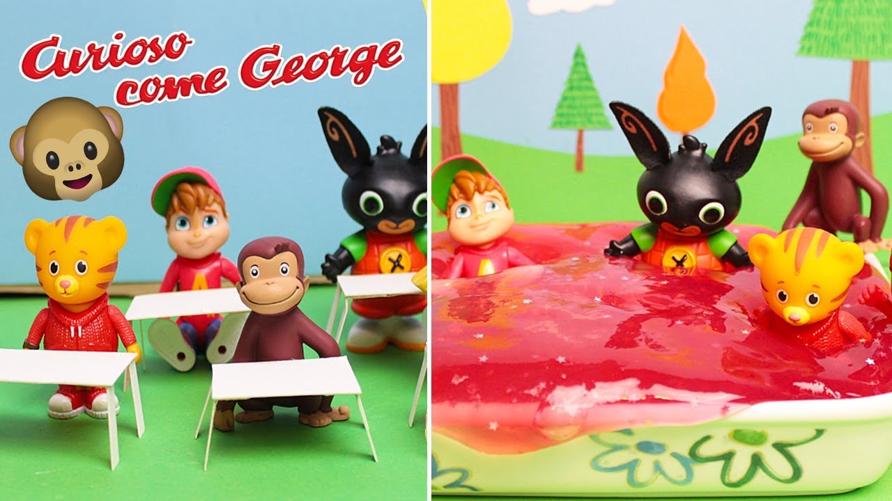 Curioso come George 🐵 Dalla Scuola alla Piscina di Slime! [Le Storie di ...
