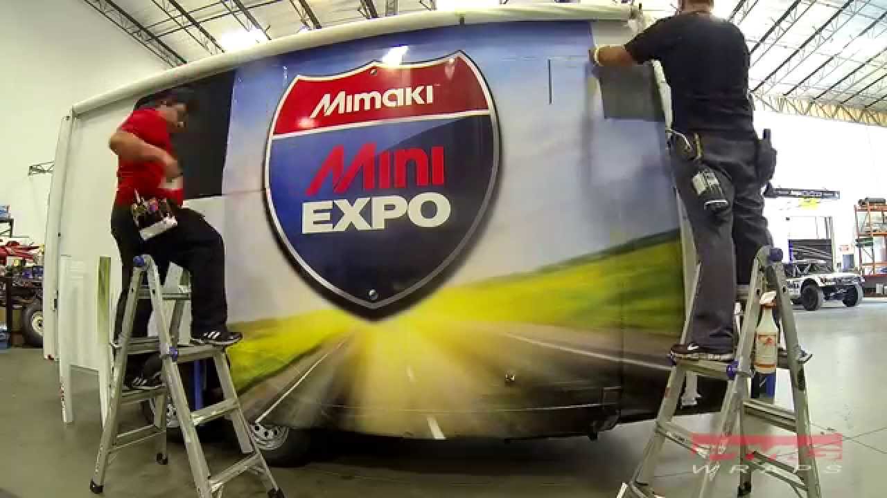 PMG Wraps Mimaki's Road Show Truck And Trailer - YouTube