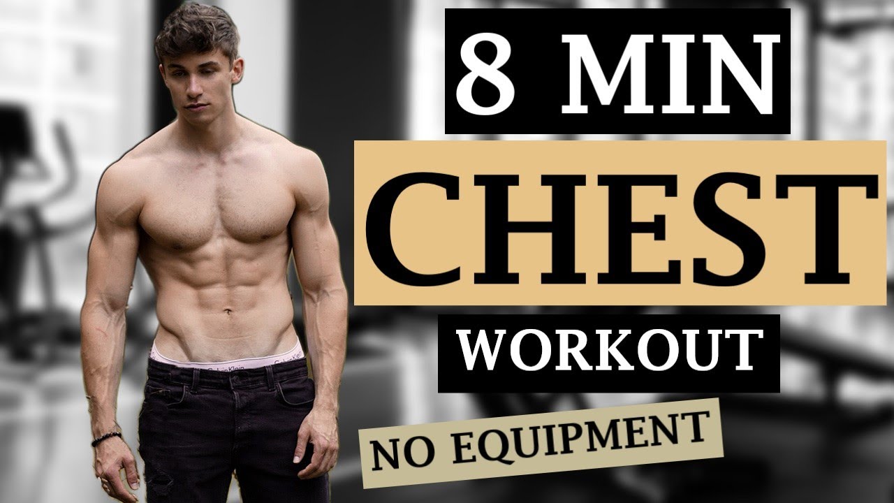 8 MIN CHEST WORKOUT - CRAZY PUMP (NO EQUIPMENT) - YouTube