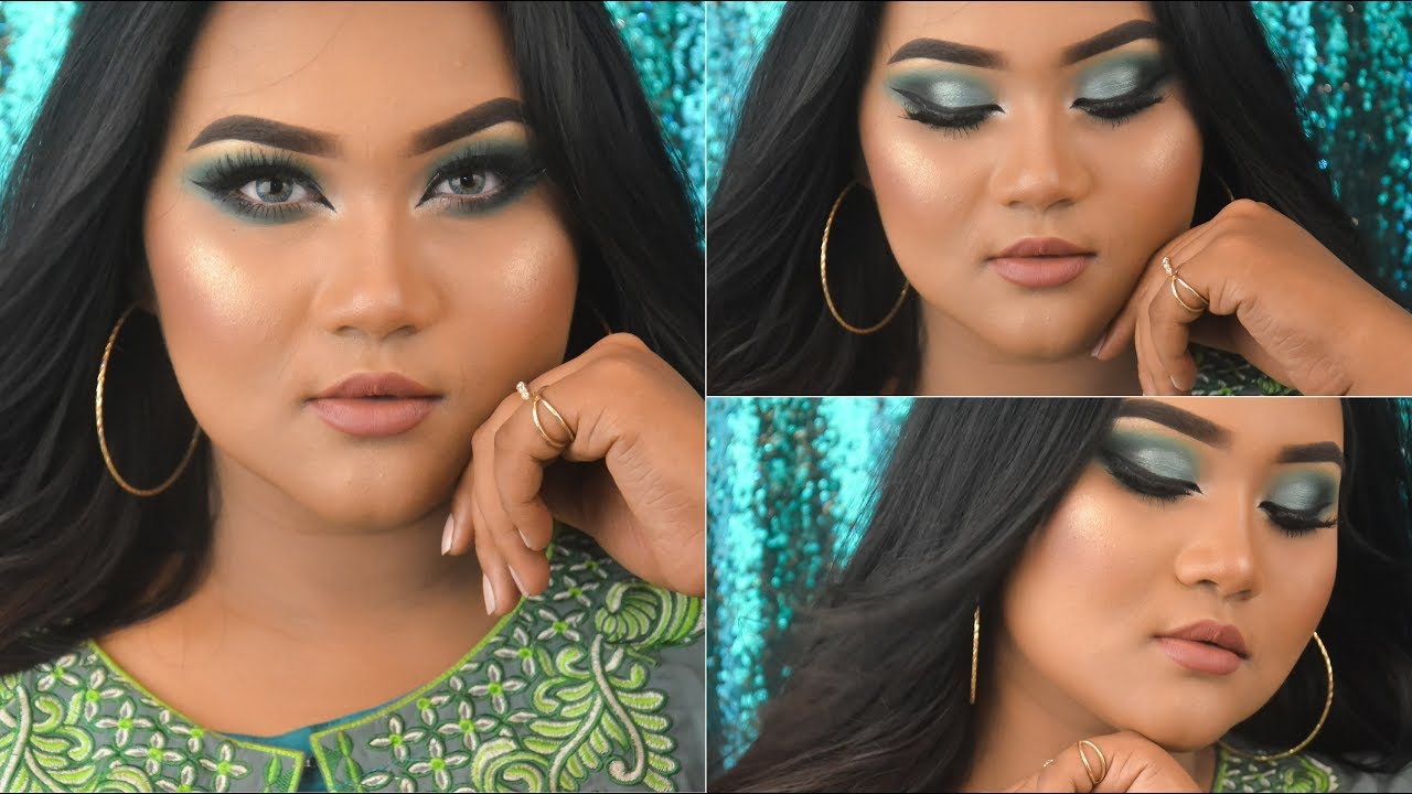 All about Turquoise Makeup Look | EID Makeup Tutorial 2018 | Raisa Naushin - YouTube