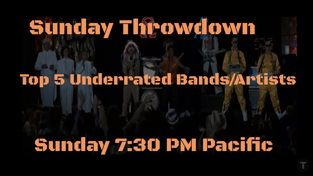 SUNDAY THROWDOWN: Top 5 Underrated Bands/Artists - YouTube