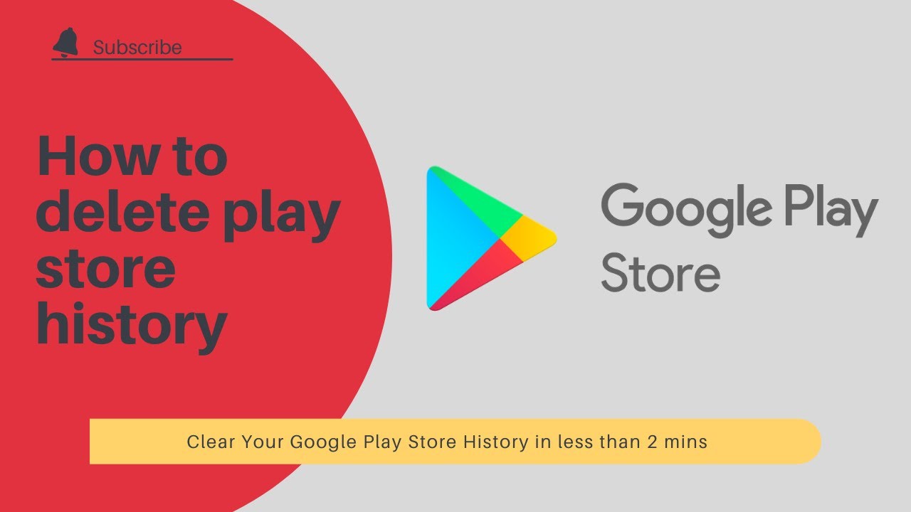 How to Delete Play Store History- Clear Google Play Store all Kind of ...