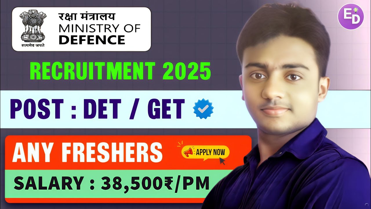 BDL (PSU) Recruitment 2025। POST: DET/ GET। Salary : 38,500₹/PM। BDL ...