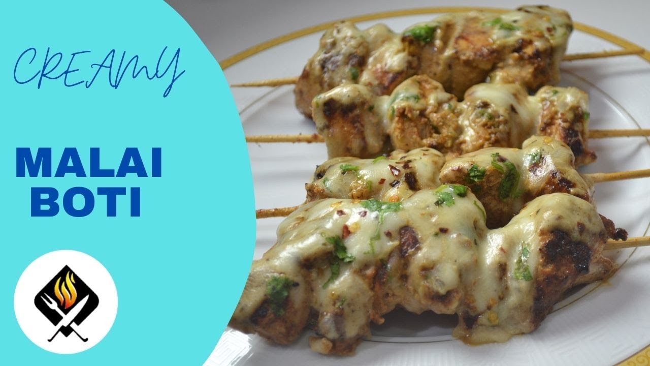 Malai Boti recipe | Creamy Malai Boti without oven | Foodistik - YouTube