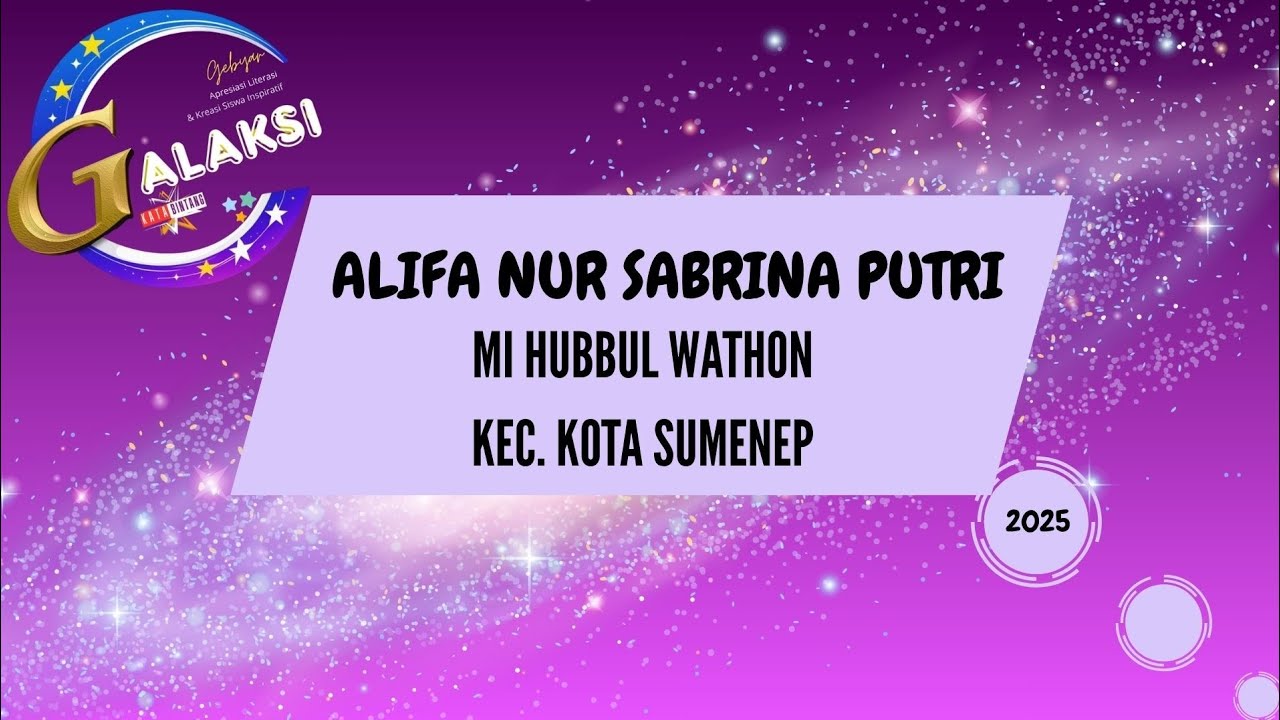 Alifa Nur Sabrina Putri _ Cerita Mini Kategori B - YouTube