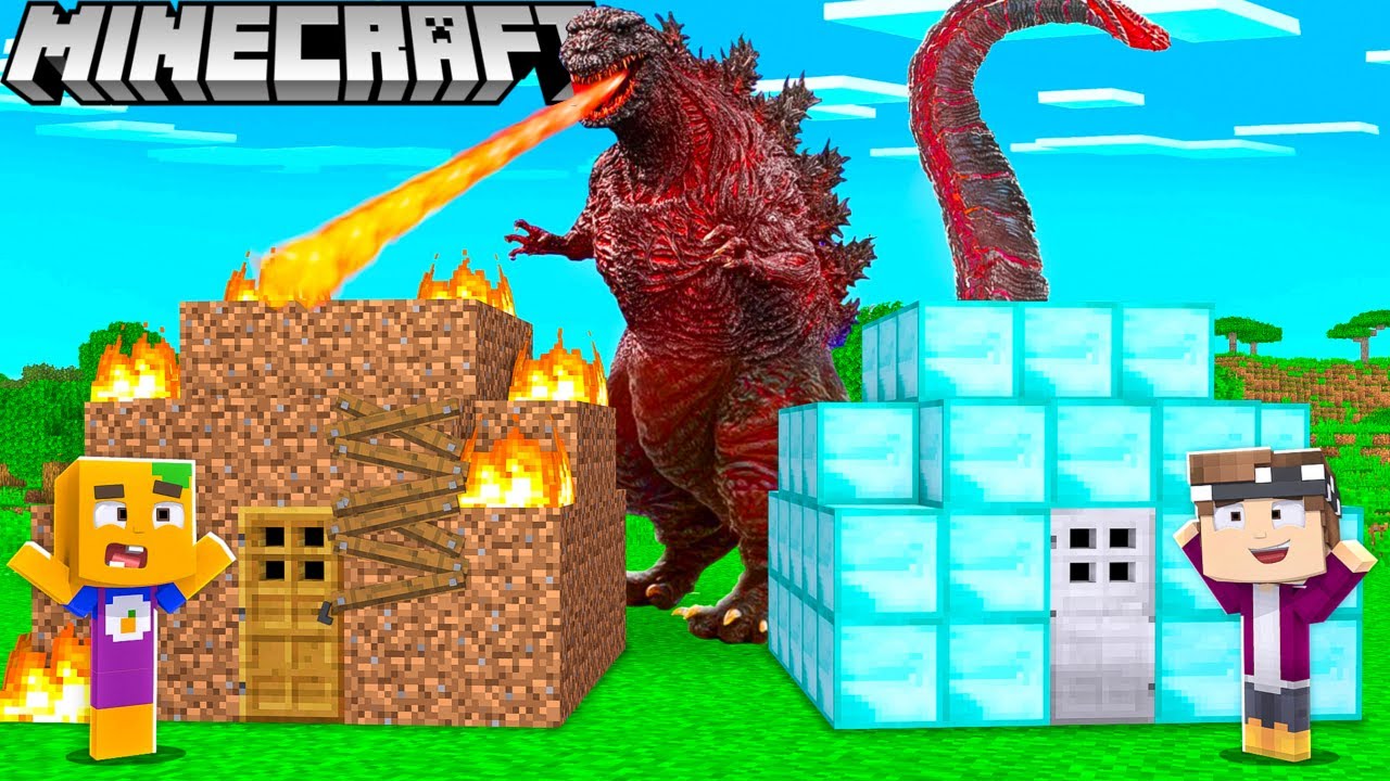 GODZILLA VS. OP BASE IN MINECRAFT! - YouTube