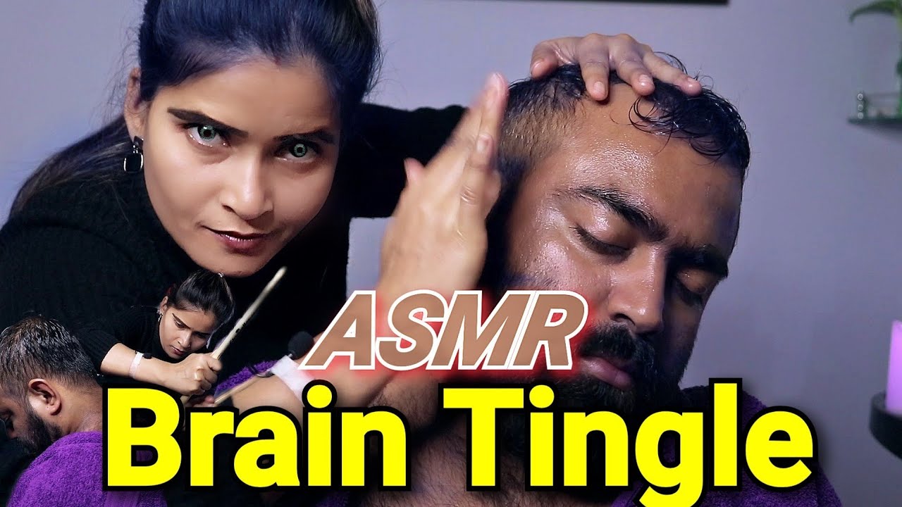Asmr brain tingling scrubbing and tapping (slow and fast)💆‍♀️ | your ...