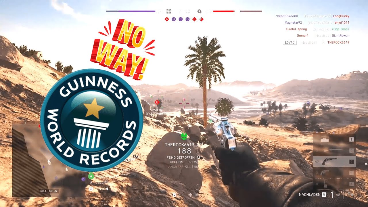 BF5 - Longest Revolver Model 27 Headshot - YouTube